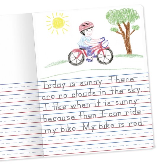Mead® Primary Journal, Half Page Ruled, Grades K-2, 7 1/2" x 9 3/4 ...