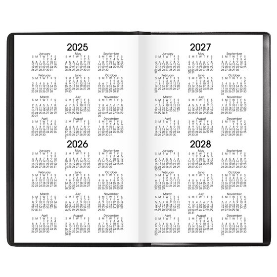 AT-A-GLANCE® DayMinder® Academic 2025-2026 Monthly Planner, Black ...