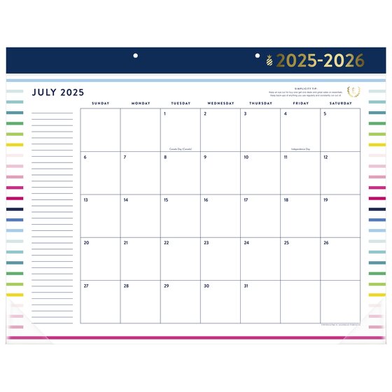 Simplified by Emily Ley for AT-A-GLANCE® Academic 2025-2026 Monthly ...