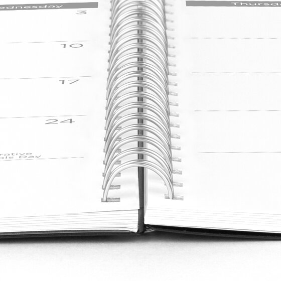 Mead® Basic Academic 2025-2026 Weekly Monthly Planner, Black, Large, 8 ...