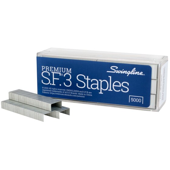 Swingline® S.F.® 3 Premium Staples, 1/4" Leg Length, 105 Per Strip ...