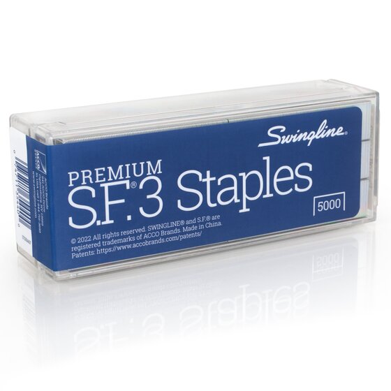 Swingline® S.F.® 3 Premium Staples, 1/4" Leg Length, 105 Per Strip ...