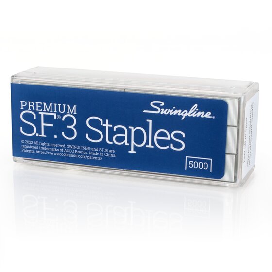 Swingline® S.F.® 3 Premium Staples, 1/4" Leg Length, 105 Per Strip ...