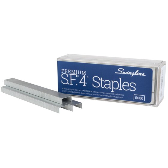 Swingline® S.F.® 4® Premium Staples, 1/4" Length, 210 Per Strip, 5,000 ...