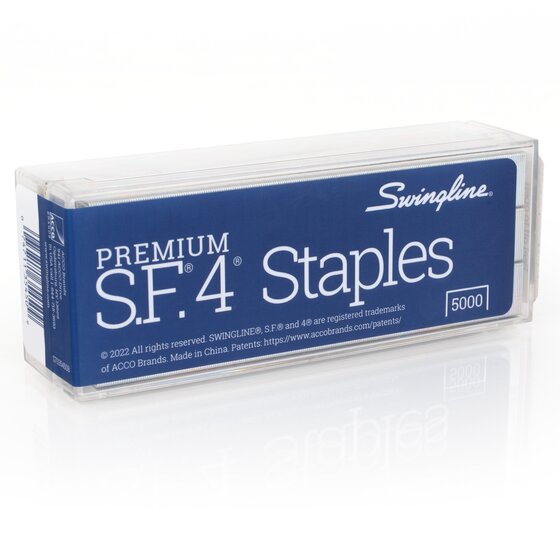 Swingline® S.F.® 4® Premium Staples, 1/4" Length, 210 Per Strip, 5,000 ...
