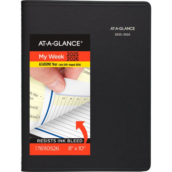 AT-A-GLANCE® QuickNotes® Academic 2025-2026 Weekly Monthly Planner ...
