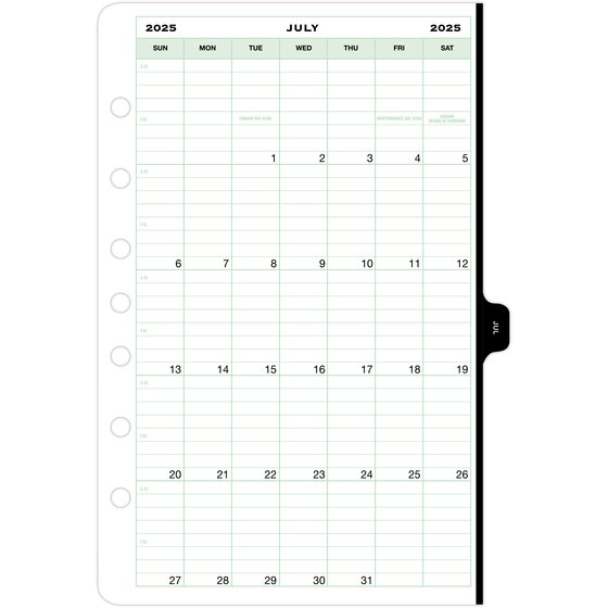 Day-Timer Two Page Per Day Original Loose-Leaf Planner Refills, 5 1/2 ...