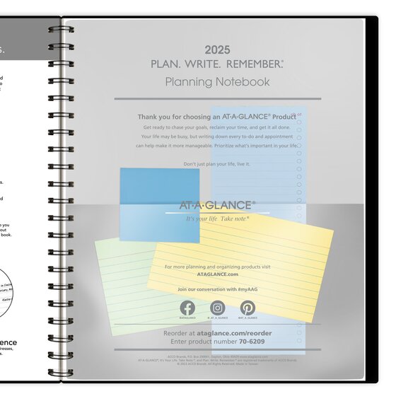 AT-A-GLANCE® Plan. Write. Remember.® Undated Planning Notebooks ...