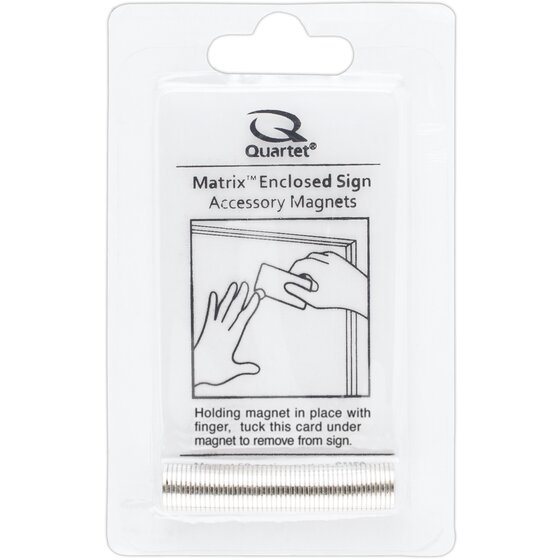 Quartet Matrix Magnets, Disc Shape, Silver, 50 Pack | Dry-Erase ...