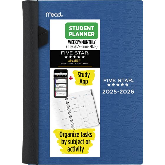Five Star® Advance® Academic Weekly Monthly Student Planners, Plus ...