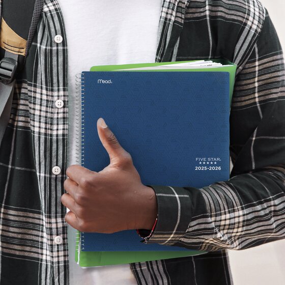 Five Star® Academic 2025-2026 Weekly Monthly Student Planner Plus Study ...