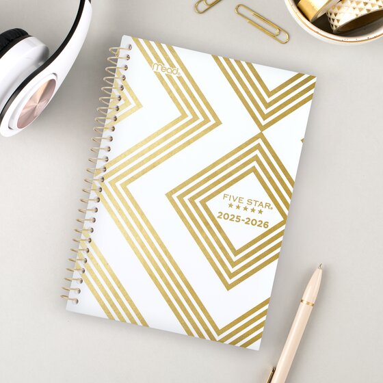 Five Star® Style Academic Weekly Monthly Student Planners, Plus Study ...
