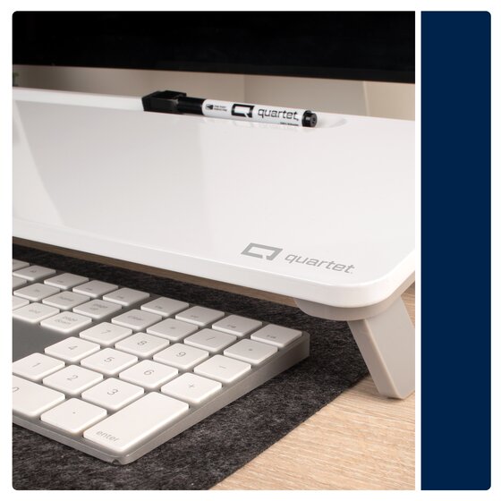 Quartet® Painted Steel Dry-Erase Desktop Computer Pad, 21" x 7 3/4 ...