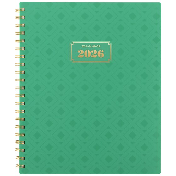 AT-A-GLANCE® BADGE 2026 Weekly Monthly Planner, Geo, Large, 8 1/2" x 11 ...