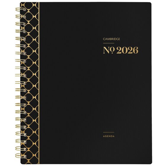 Cambridge® WorkStyle® Classic 2026 Weekly Monthly Planner, Black, Large, 8 1/2" x 11" | Planners ...