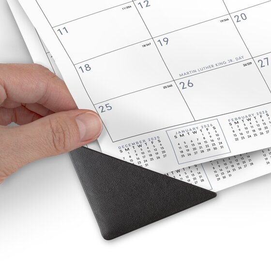 AT-A-GLANCE® Contemporary 2026 Monthly Desk Pad Calendar, Compact, 18 ...