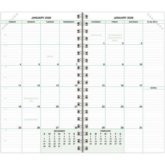 Day-Timer® January 2026 – December 2026 One Page Per Day Planner Refill ...