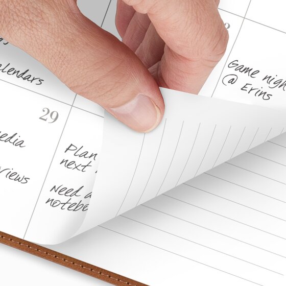 AT-A-GLANCE® Signature Collection 2026 Weekly Monthly Planner, Brown ...