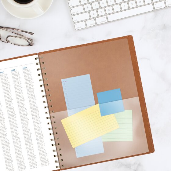 AT-A-GLANCE® Signature Collection 2026 Weekly Monthly Planner, Brown ...