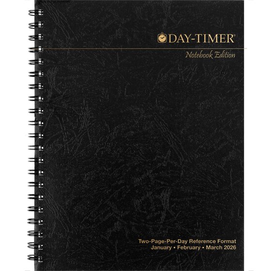 Day-Timer® Two Page Per Day Reference Wirebound Planner Refills ...