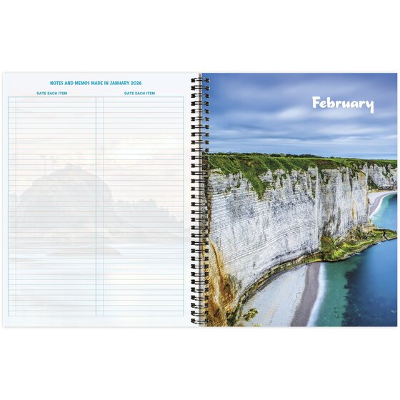 Day-Timer® Coastlines® January 2026 – December 2026 Two Page Per Week ...