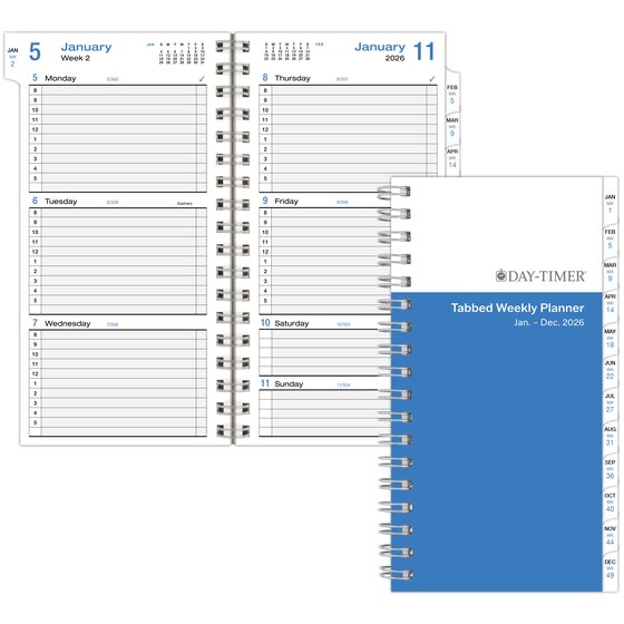Day-Timer® Simply Stated January 2026 – December 2026 Two Page Per Week ...