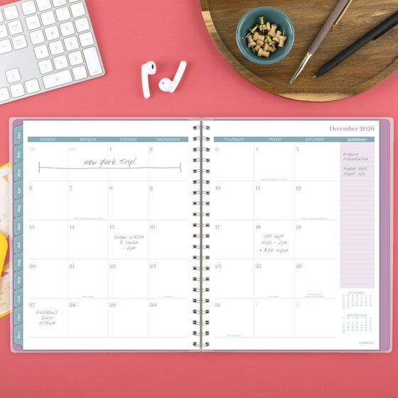 Cambridge® Neo 2026 Weekly Monthly Planner, Large, 8 1/2" x 11 ...