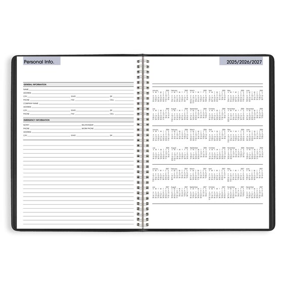 AT-A-GLANCE® DayMinder® 2026 Weekly Appointment Book Planner, Black ...