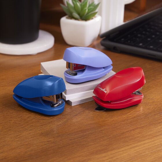 Swingline® Tot® Mini Stapler, Built-in Staple Remover, 12 Sheets, Assorted Colors | Swingline ...