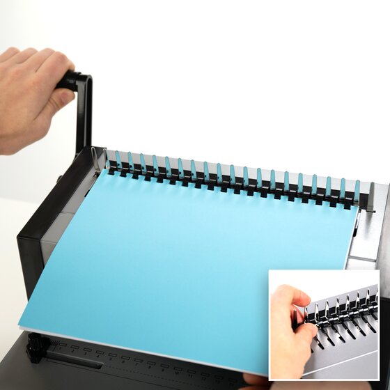 GBC® CB25E PRO CombBind® Electric Punch and Bind Machine, Binds 500 ...