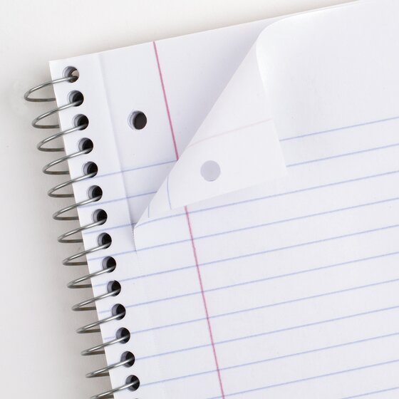 Mead® Spiral Notebook, 6 Pack, 1 Subject, College Ruled, 8" x 10 1/2 ...