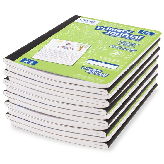 Mead® Primary Journal, Half Page Ruled, Grades K-2, 7 1/2" x 9 3/4 ...