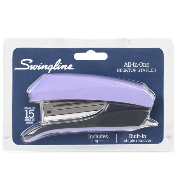 Swingline® Anywhere Stapler, 15 Sheets, Color Chosen For You ...