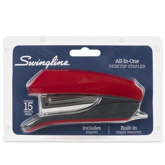 Swingline® Anywhere Stapler, 15 Sheets, Color Chosen For You ...