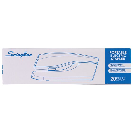 Swingline® Portable Electric Stapler, 20 Sheets, Black | Swingline ...