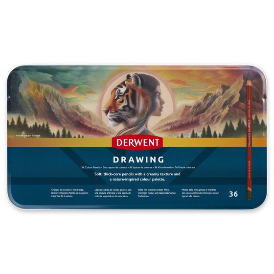 Drawing Pencils | Derwent Drawing Pencils 36 Tin | Derwent UK