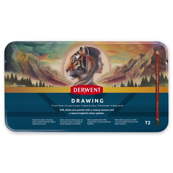 Artist's Pencils | Colouring Pencils | Derwent UK | Derwent Drawing Pencils 72 Tin | Derwent UK