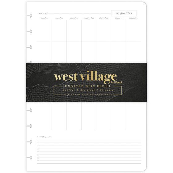 West Village by Mead™ Undated Personal and Professional Disc Planner ...
