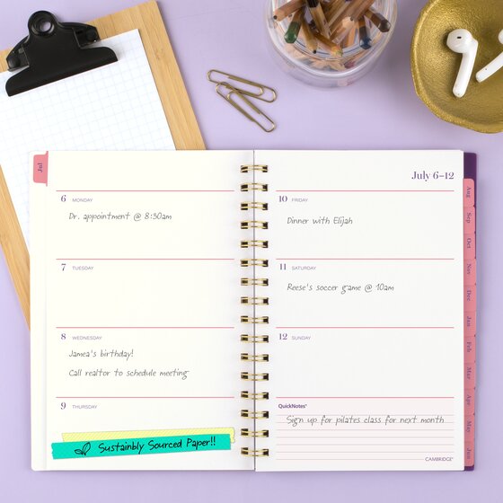 Mead Cambridge® Filbert Academic Weekly Monthly Planners | Planners ...