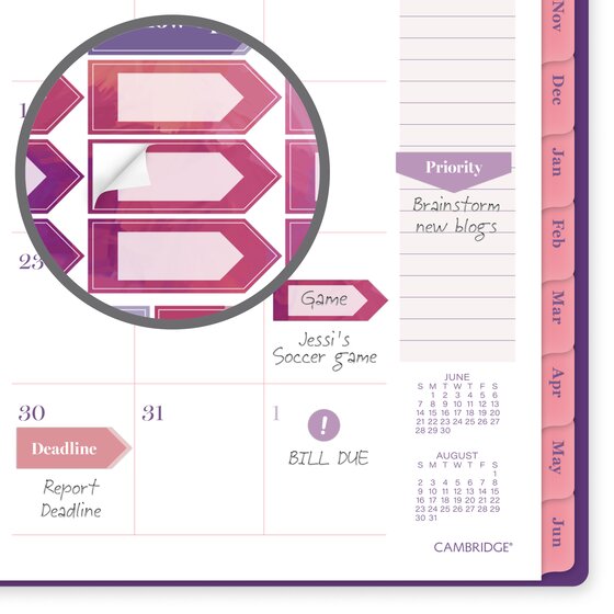 Mead Cambridge® Filbert Academic Weekly Monthly Planners | Planners ...