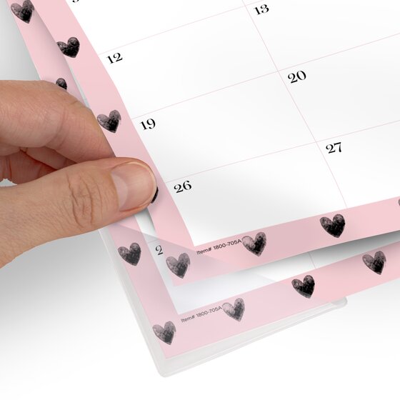 Mead Cambridge® Cherish Academic 2026-2027 Monthly Desk Pad Calendar ...