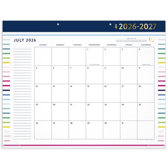 Simplified by Emily Ley for AT-A-GLANCE® Academic 2026-2027 Monthly ...