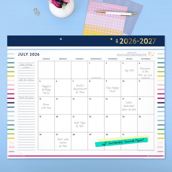 Simplified by Emily Ley for AT-A-GLANCE® Academic 2026-2027 Monthly ...