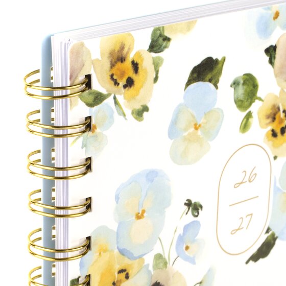 Leah Bisch™ for Mead Cambridge® Pansy Bouquet Academic Weekly Monthly ...