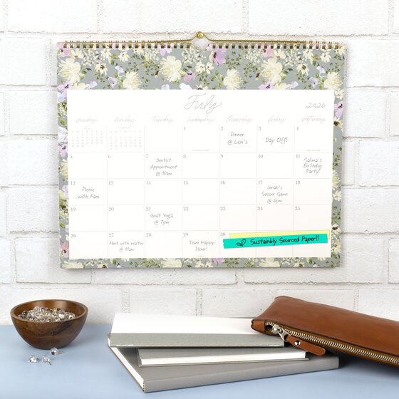 Leah Bisch™ for Mead Cambridge® Academic 2026-2027 Monthly Wall ...
