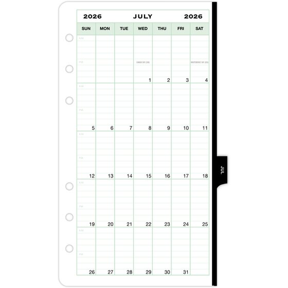 Day-Timer® July 2026 – June 2027 Two Page Per Day Reference Planner ...