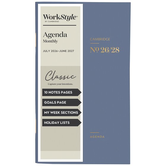 Mead Cambridge® WorkStyle® Classic Academic 2026-2028 Two Year Monthly ...