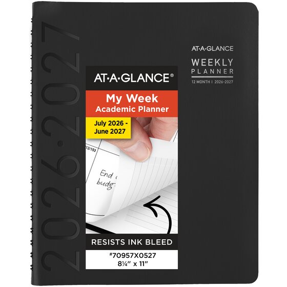 AT-A-GLANCE® Contemporary Academic 2026-2027 Weekly Monthly Planner ...
