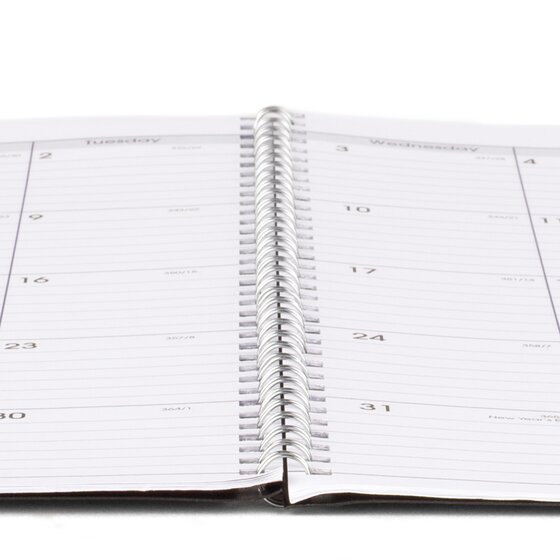 AT-A-GLANCE® DayMinder® Academic 2026-2027 Monthly Planner, Charcoal ...