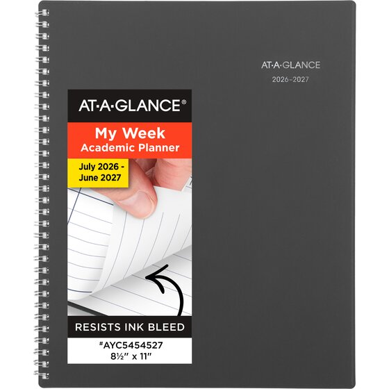 AT-A-GLANCE® DayMinder® Academic 2026-2027 Weekly Monthly Planner ...